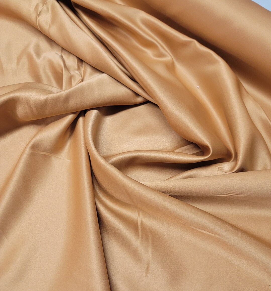 Rose Gold Color Mystique Virgin Bridal Satin Fabric Usable for Apparel ...