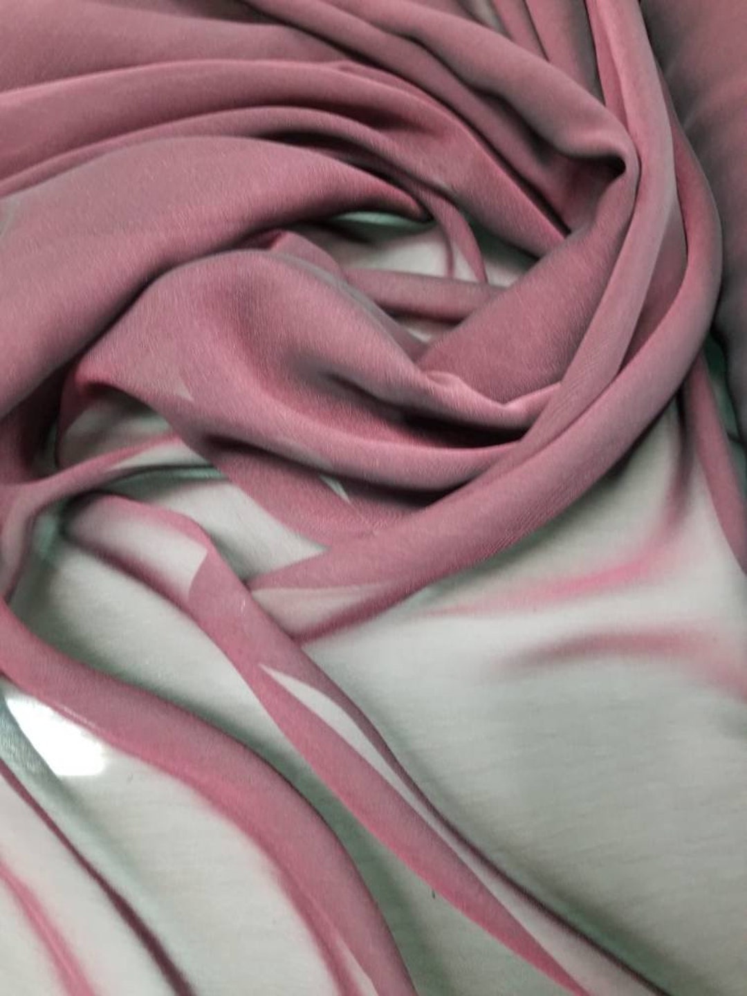 French Chiffon Two Tone. Usable for Apparel,accessories and Interior ...