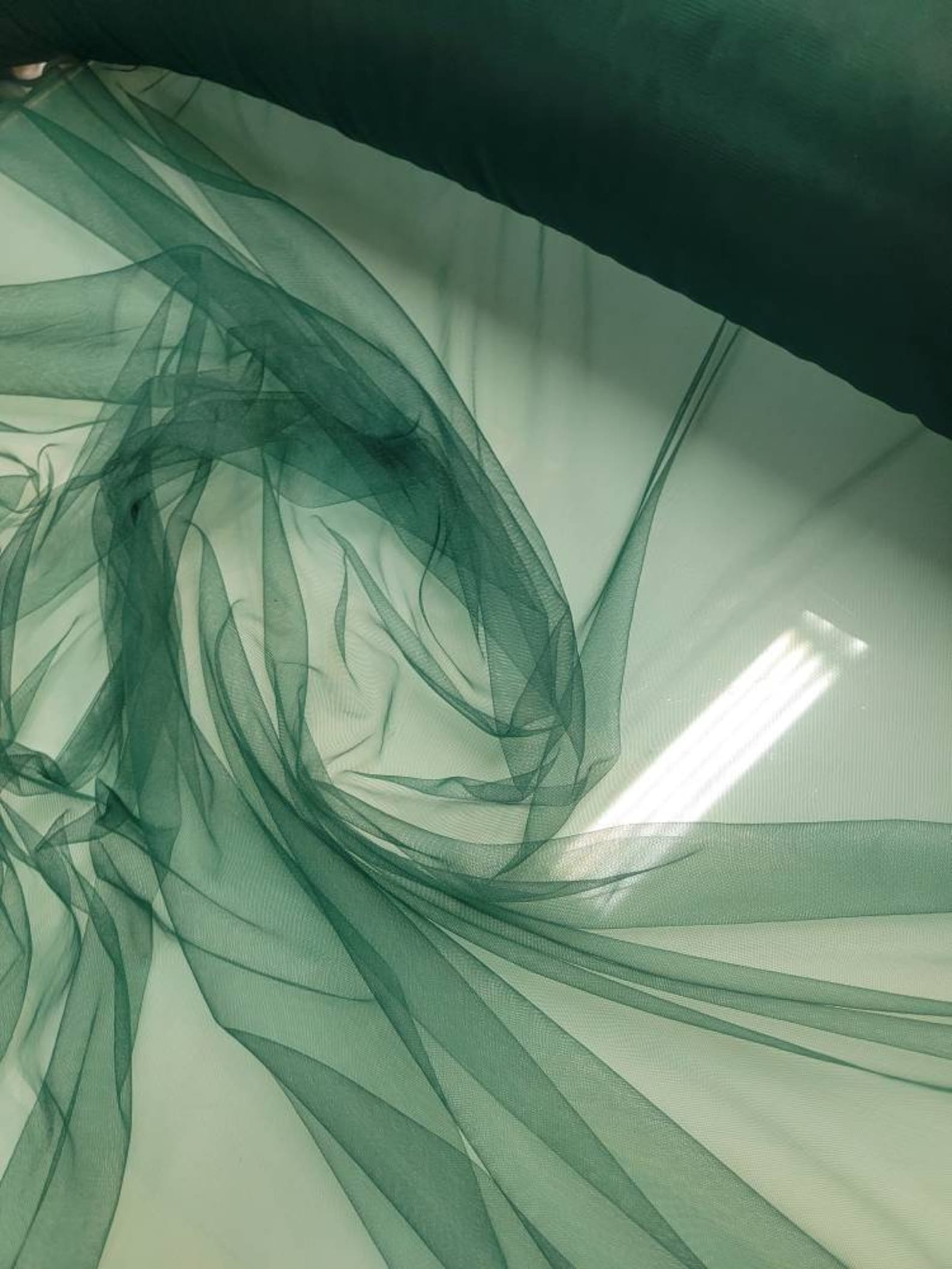 Super Fine Soft Forest Green Color Tulle/mesh 60 Wide | Etsy