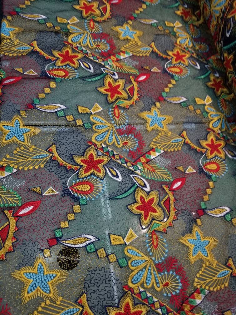 Italian Designer Fabric Floral Print on Tulle Fabric. Price for One ...