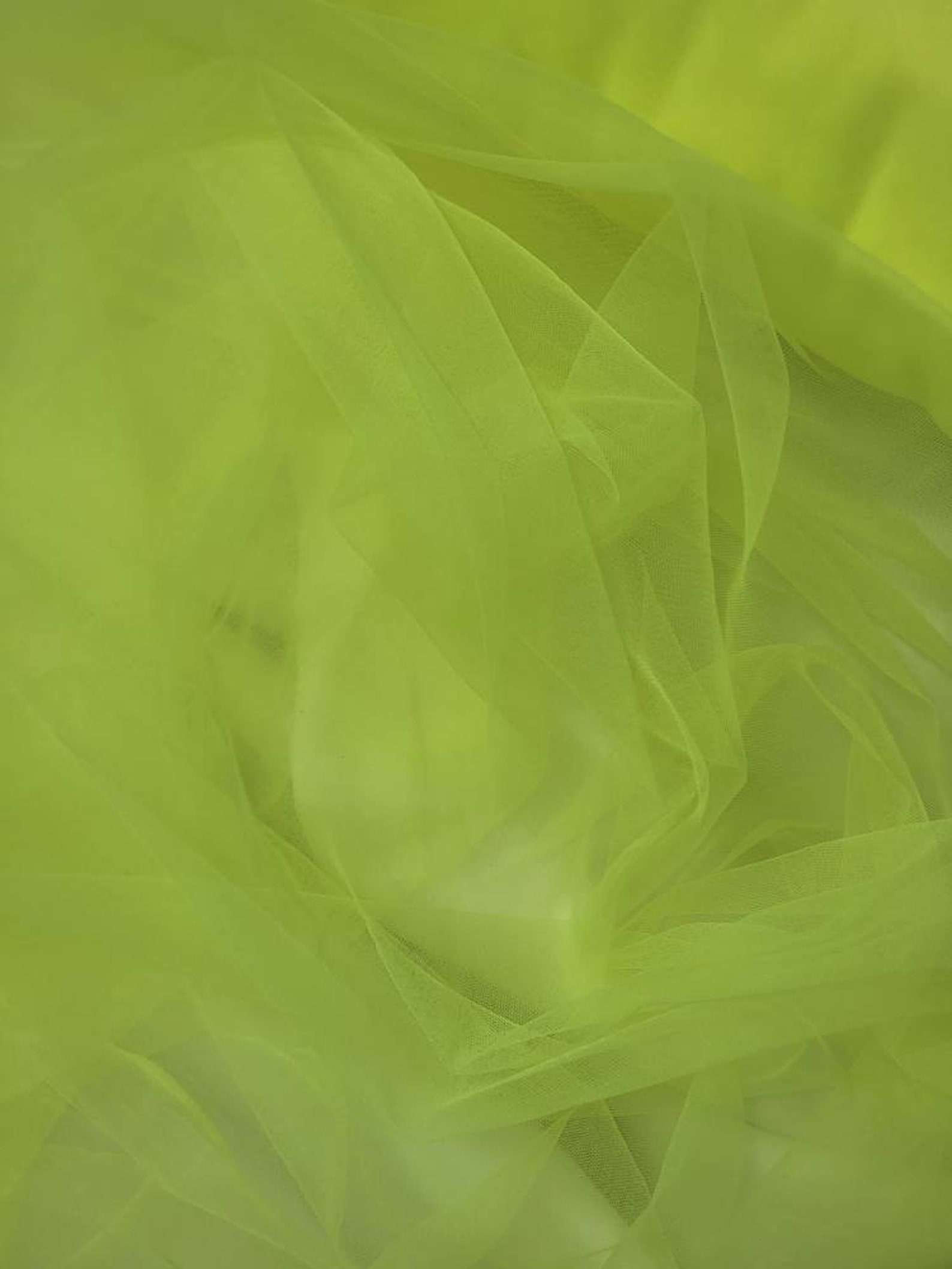 Super Fine Soft Neon Green Color Tulle/mesh 60" Wide Sold by the Yard ...