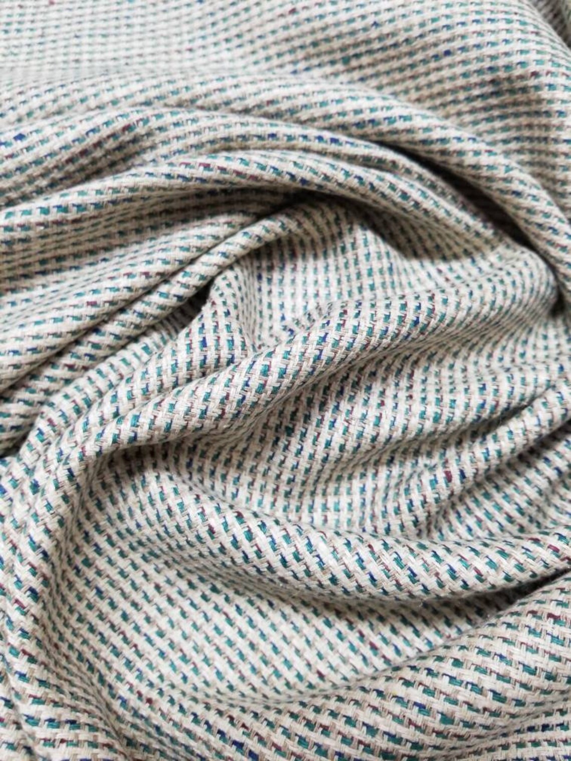 Handloom Heavy Raw Silk Tiny Check Design Heavy Quality Usable - Etsy