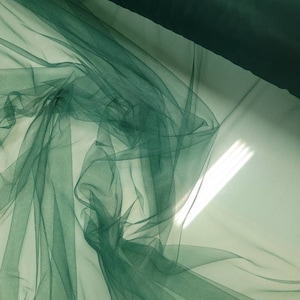 Super Fine Soft Forest Green Color Tulle/mesh 60" Wide Sold by the Yard ...