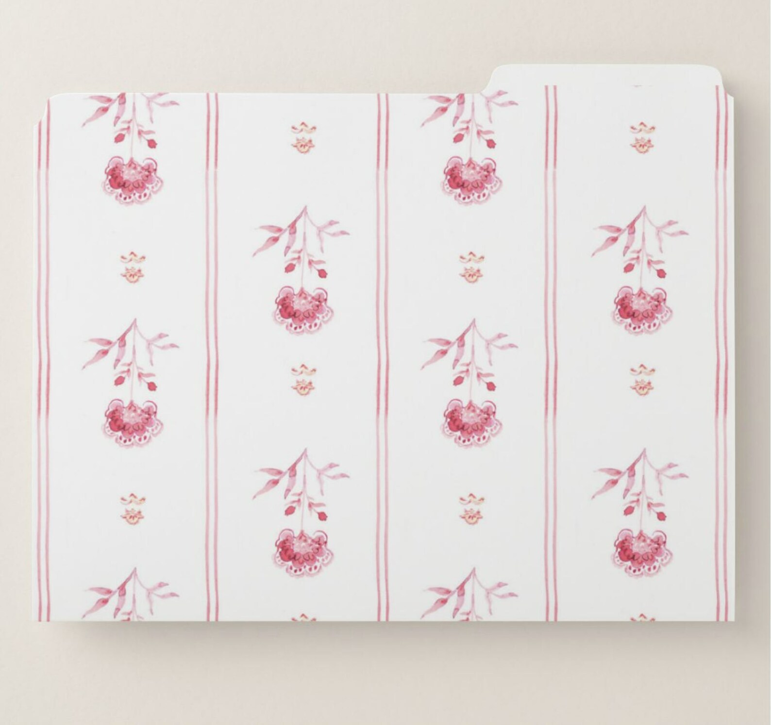 File Folders: French Wallpaper Floral Pink - Etsy