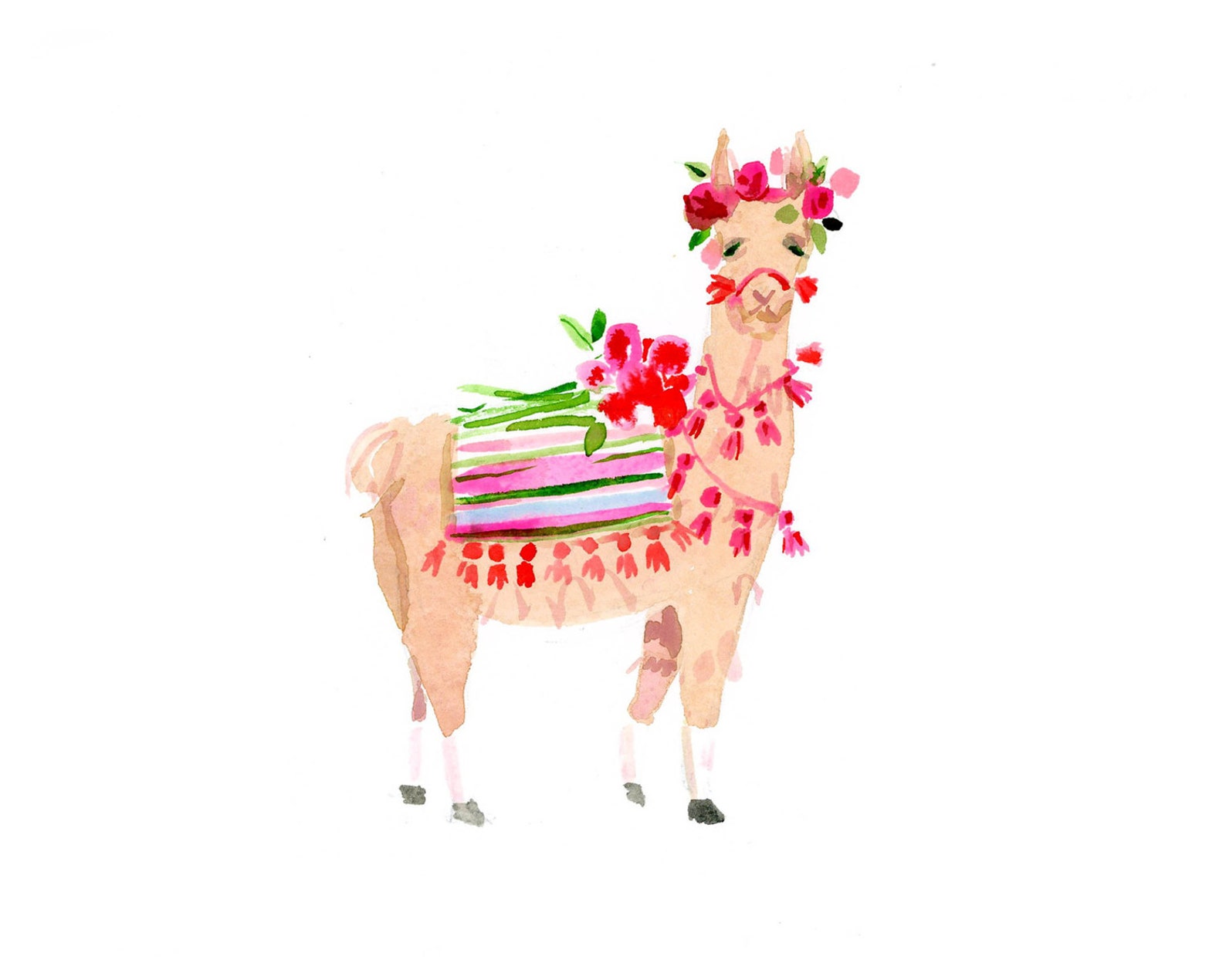 Art Print: llama Love cute Wall Art Home - Etsy