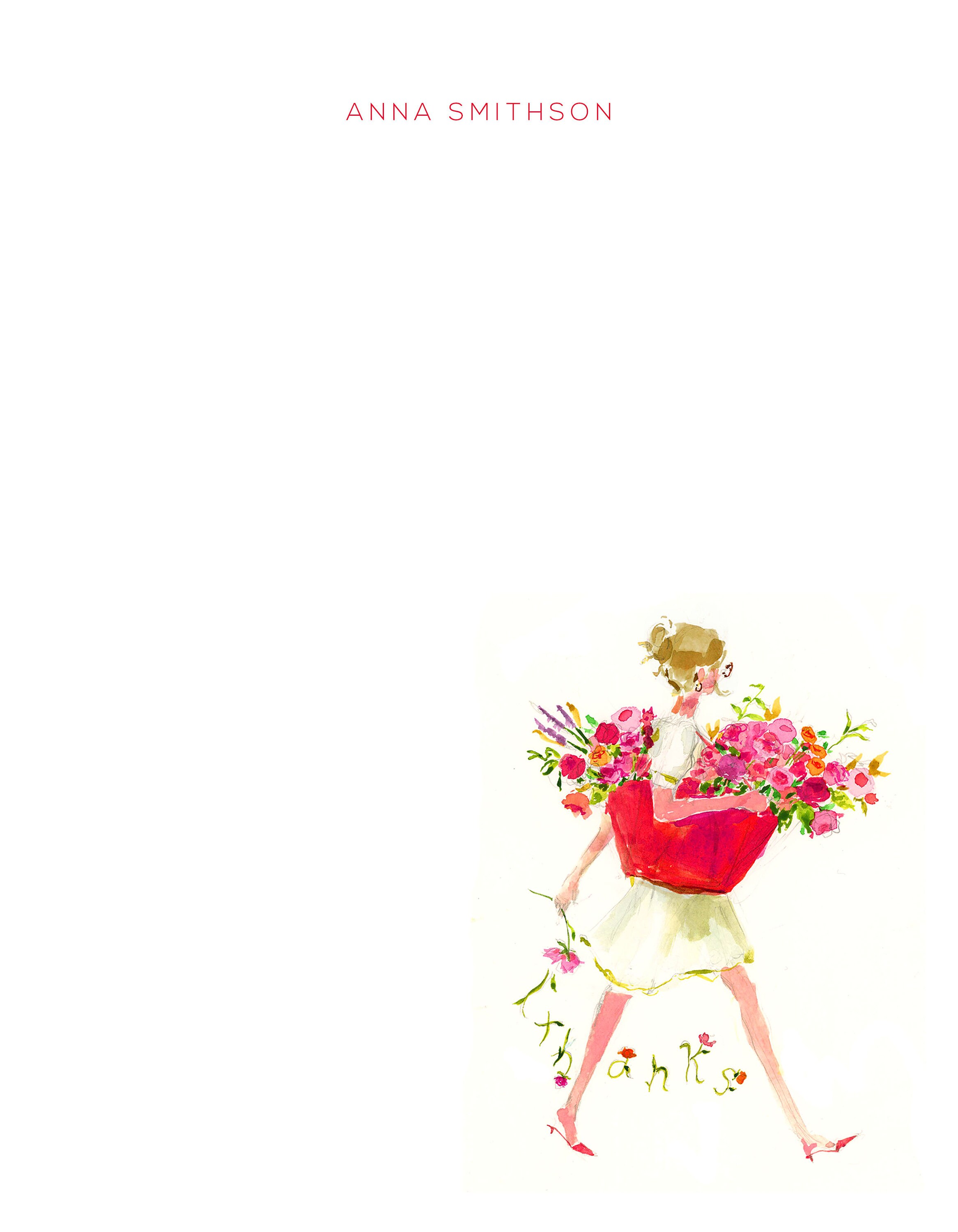 Full Page Writing Sheet: Spring Explosion Thanks stationary - Etsy