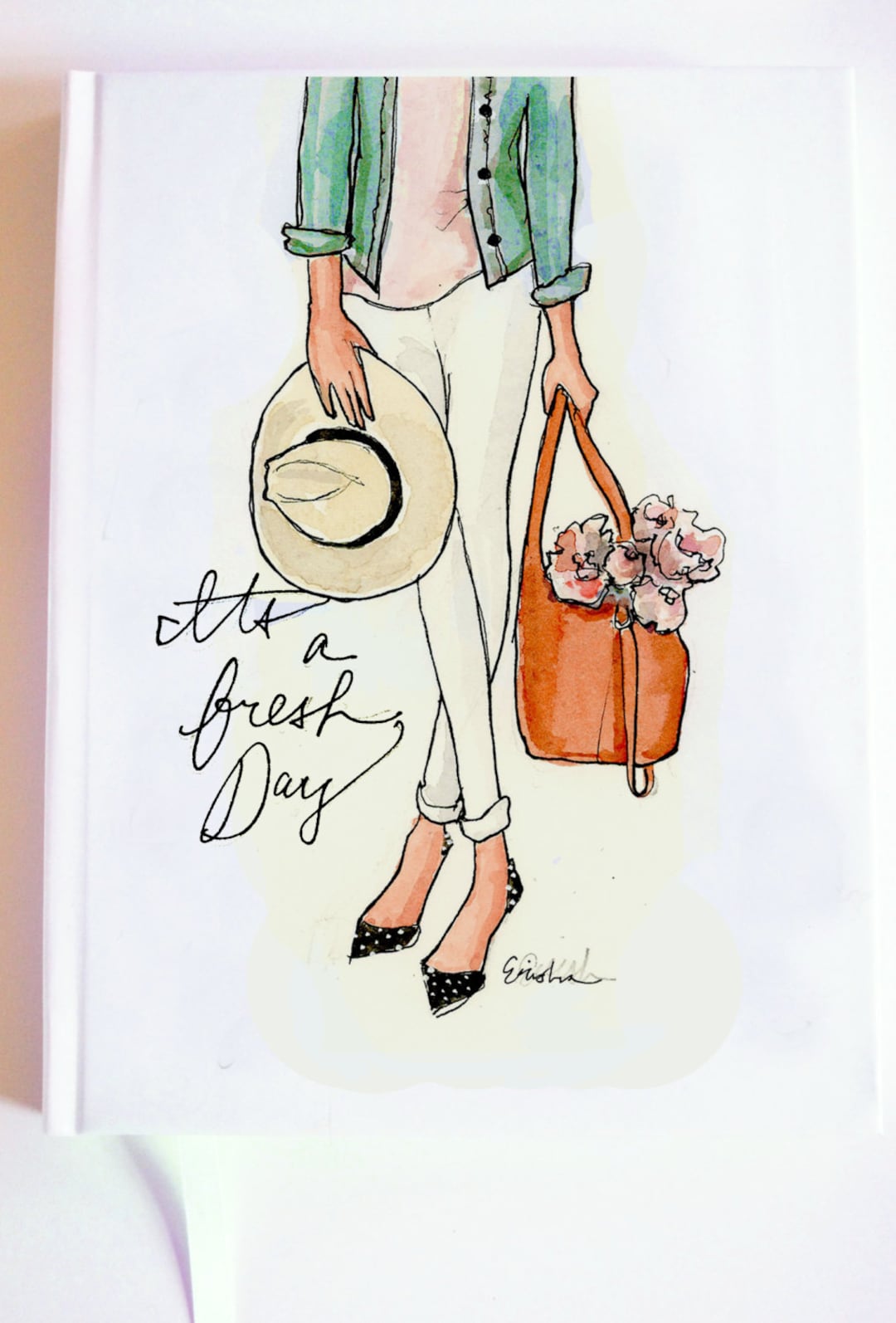 Illustrated Journal / Notebook: Peonies & Fedoras {illustrated Notebook ...