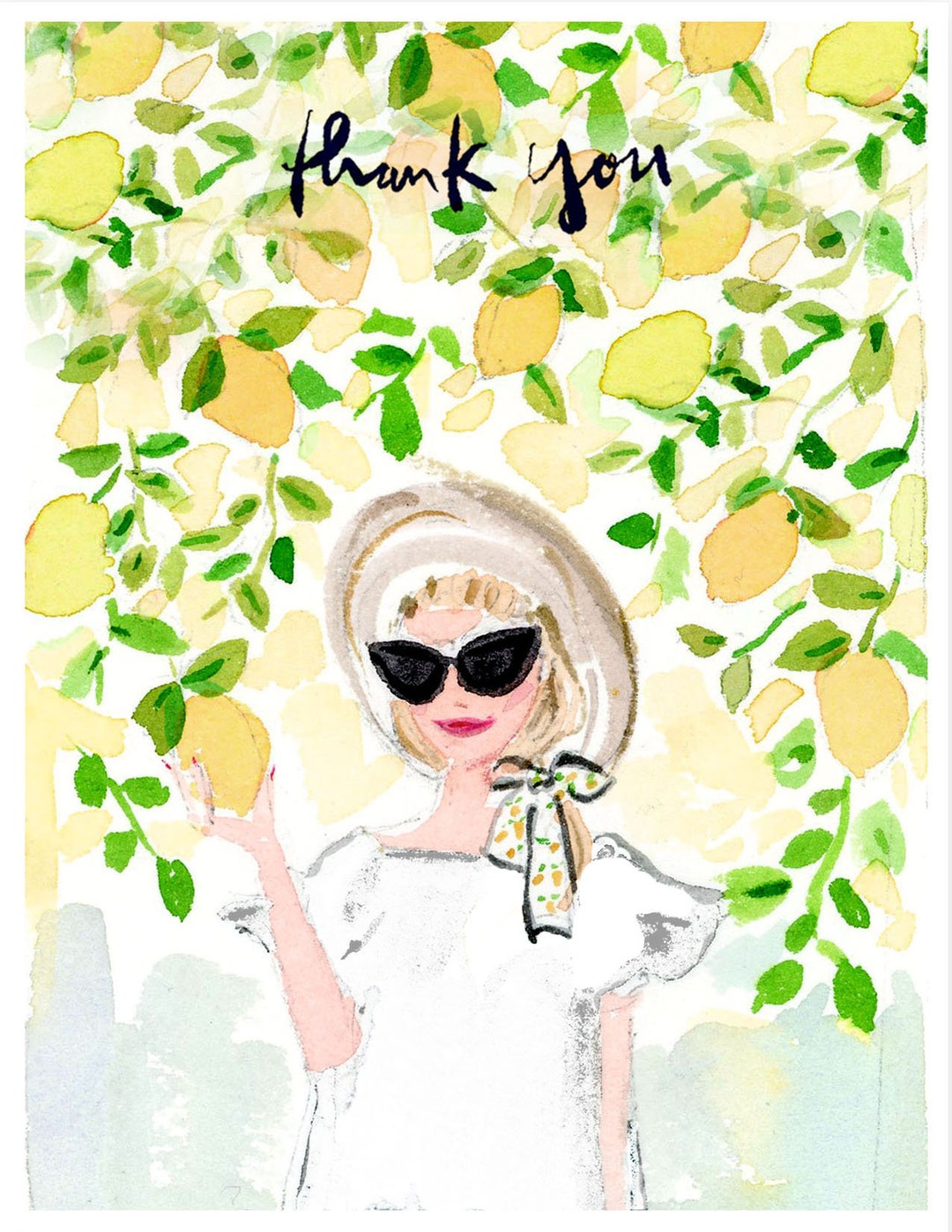 Thank You Cards: Lemon Grove {stationary Notecards, Personalized ...