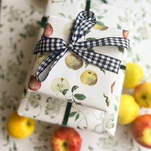 Wrapping Paper: Apple Chinoiserie Wrap {christmas, Holiday, Birthday ...