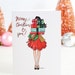 Set of Illustrated Christmas Cards: Bearing Gifts { Fashion Christmas ...