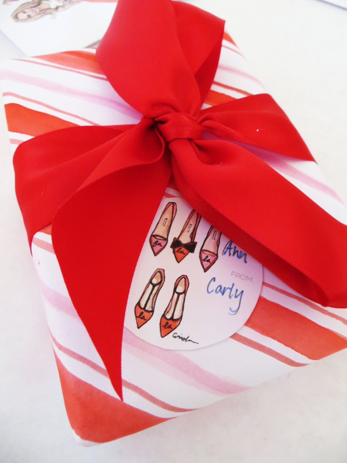 Round Gift Sticker Sheets | Etsy