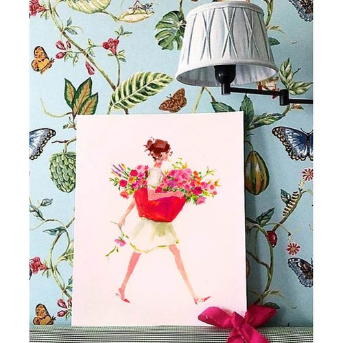 Art Print: Summer Breeze cute Wall Art Home Decorating - Etsy