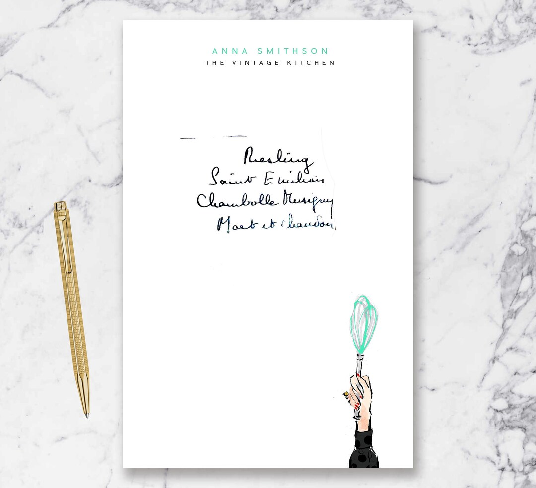 Personalized Notepad: Mint Whisk {paper Notepad, to Do List, Fashion ...