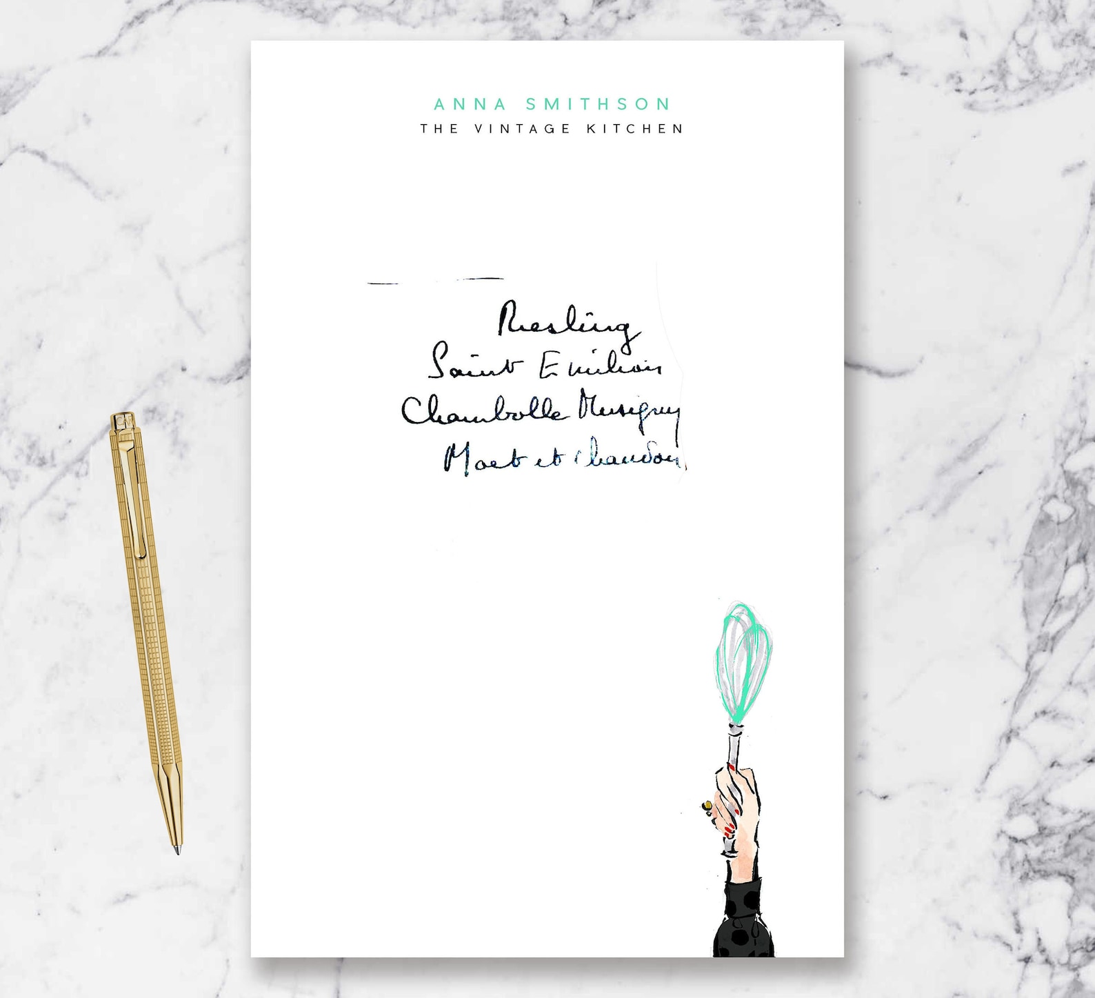 Personalized Notepad: Mint Whisk paper Notepad to Do List - Etsy