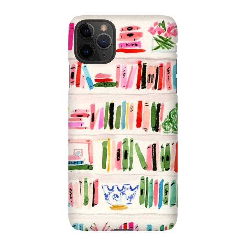 Phone Case: Bright Library books Reader Original Art - Etsy