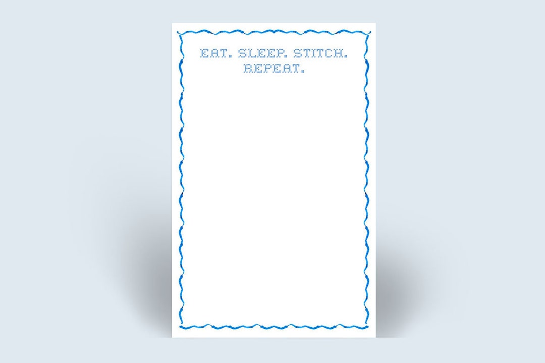 Notepad: Needlepoint Stitch Notepad {to Do List, Fashion Illustration ...