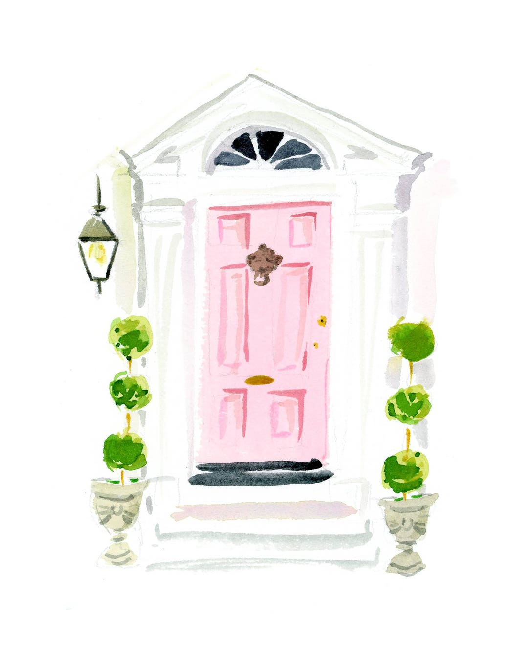 Art Print: the Pink Door {wall Art, Housewarming Gift, Home Decorating ...