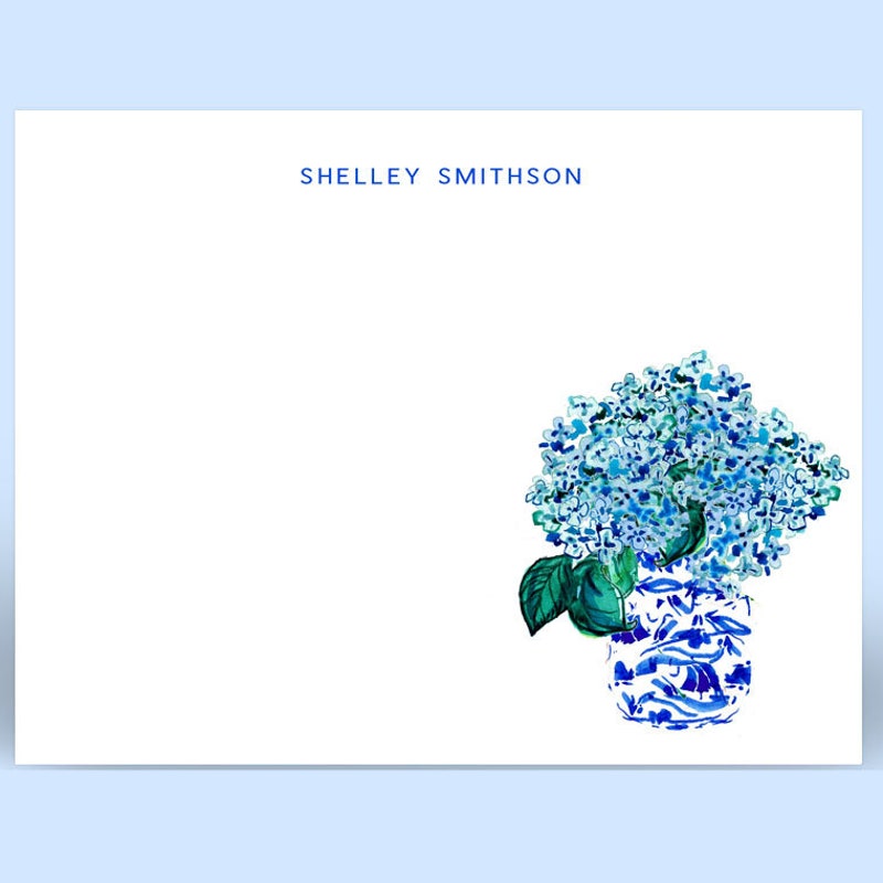 Cute Hydrangea Stationary - Etsy