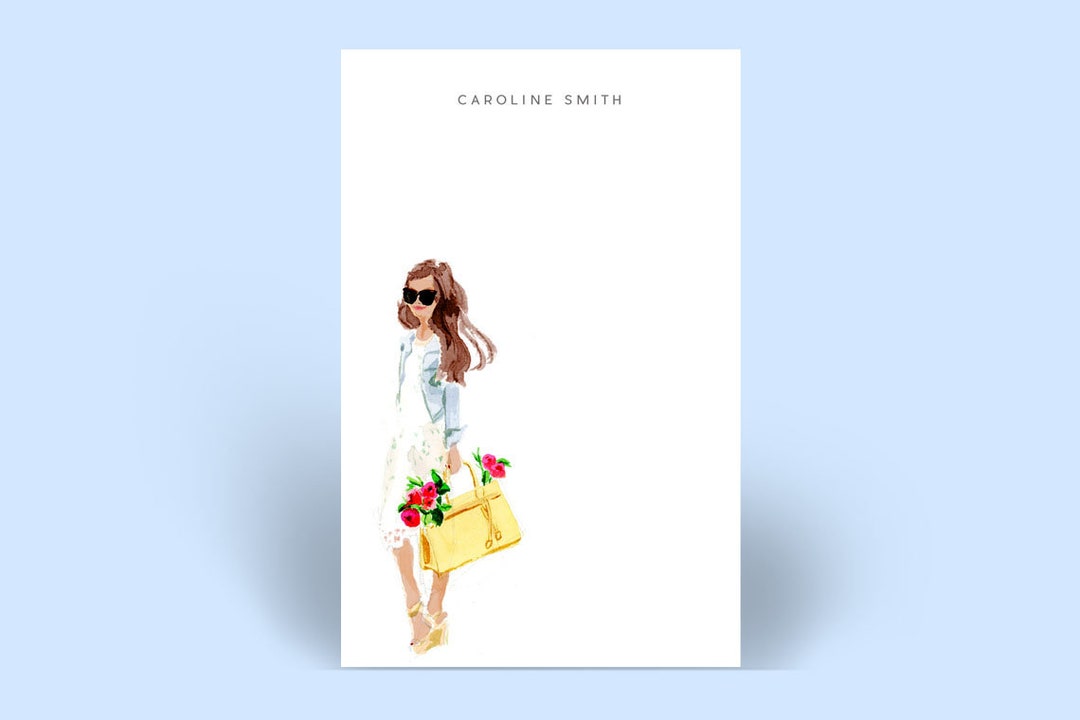 Personalized Notepad: Denim Jacket Girl {to Do List, Fashion ...