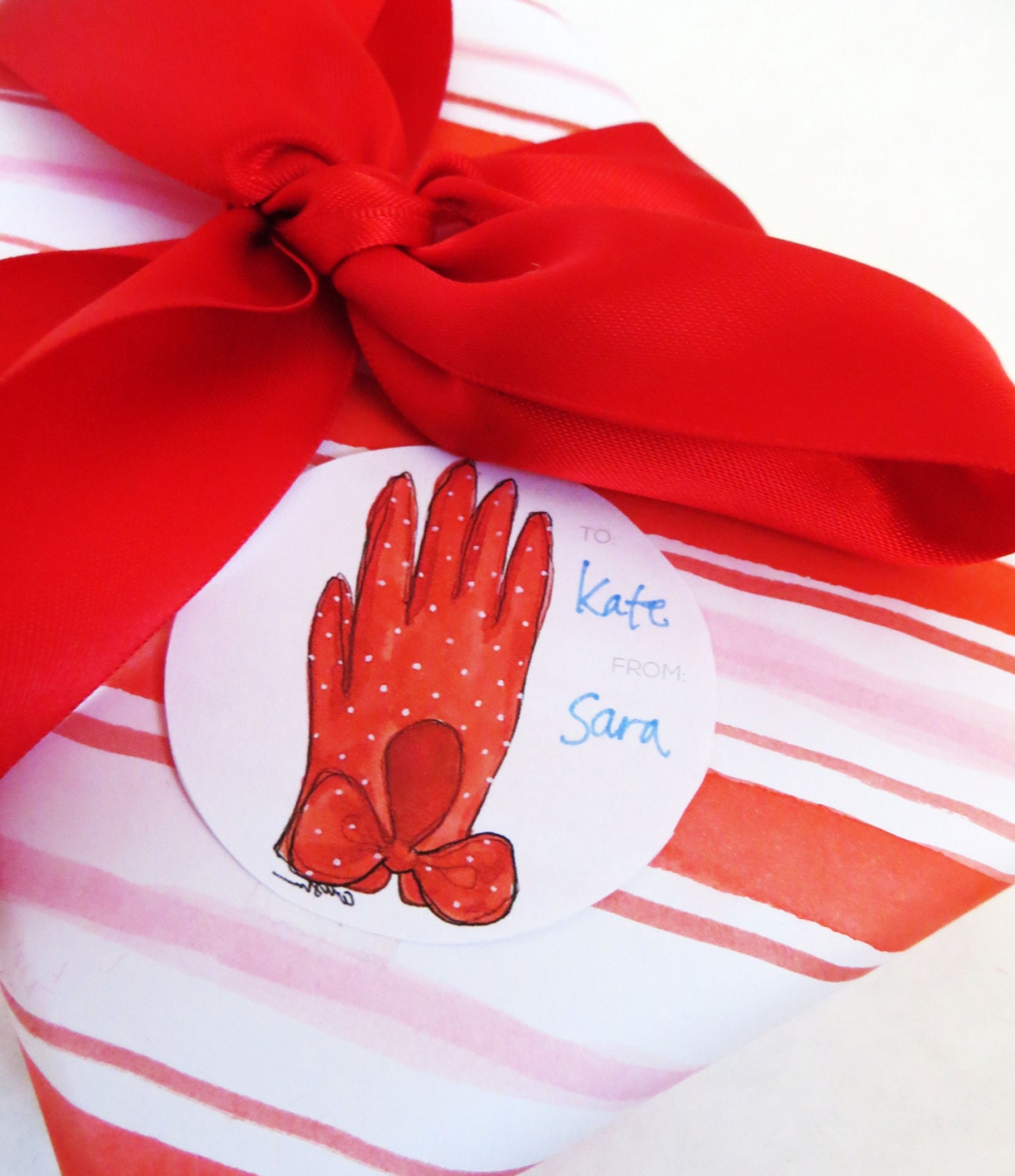 Round Gift Sticker Sheets | Etsy