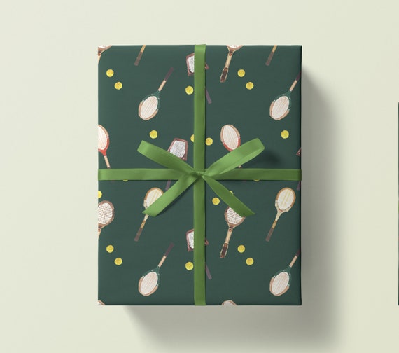 Wrapping Paper: Vintage Tennis christmas Holiday Birthday - Etsy