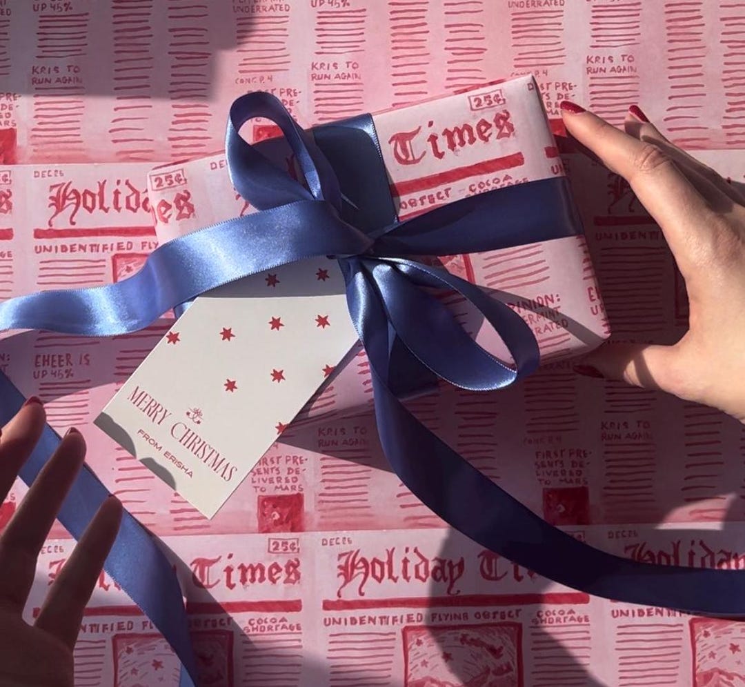 Holiday Wrap: North Pole Paper {christmas, Holiday, Birthday, Gift Wrap ...