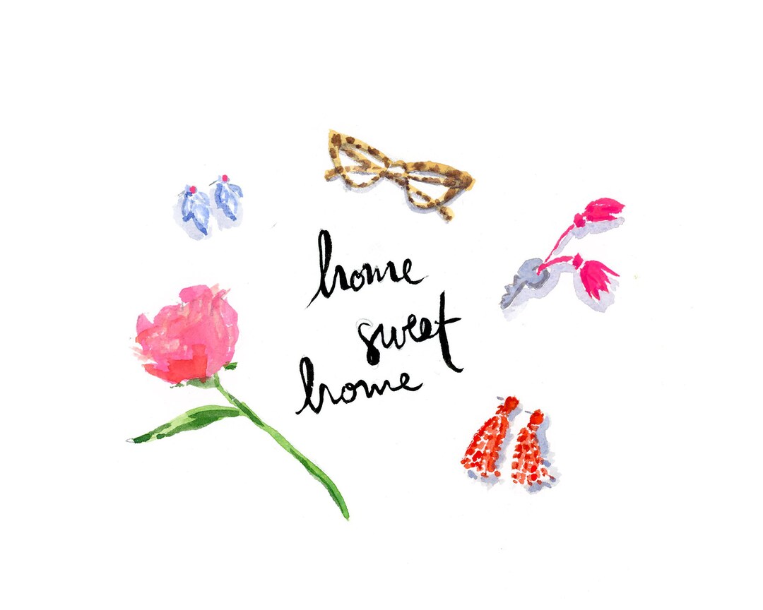 Art Print: Home Sweet Home {art Print, Wall Art, Housewarming Gift} - Etsy