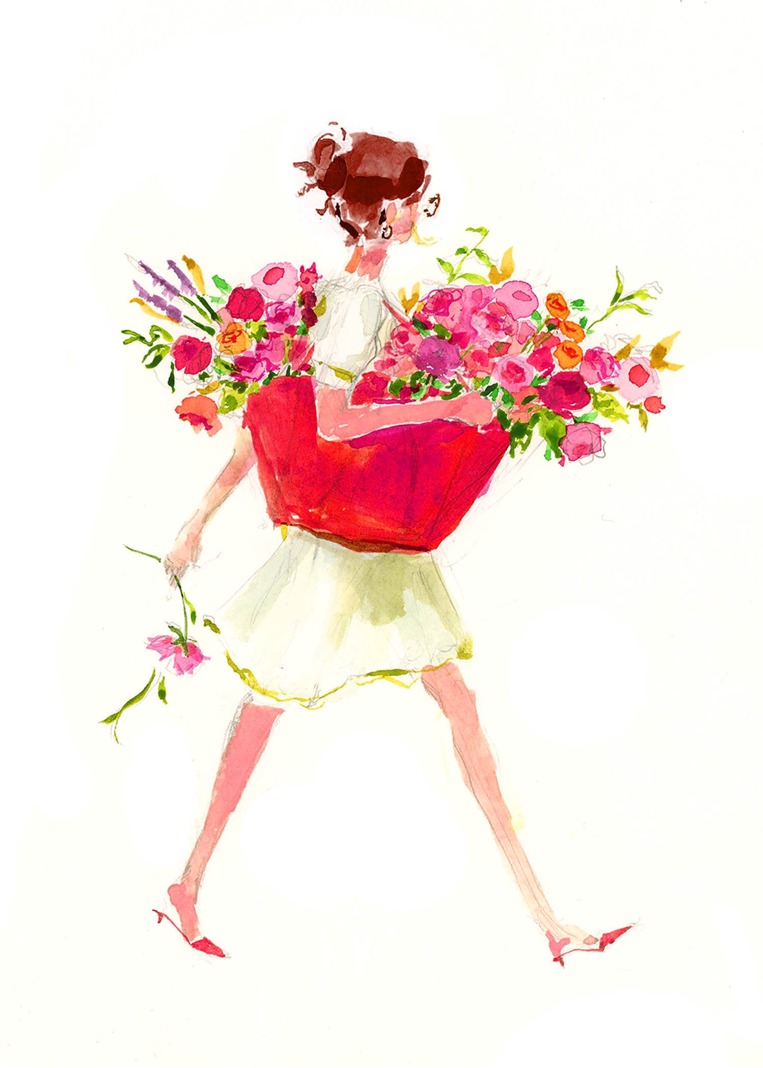 Spring Explosion Art Print {cute Wall Art, Home Decorating, Original ...