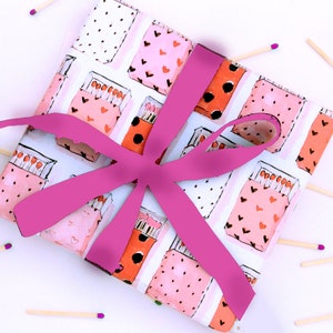 Wrapping Paper: Matches {christmas, Holiday, Birthday, Gift Wrap} - Etsy
