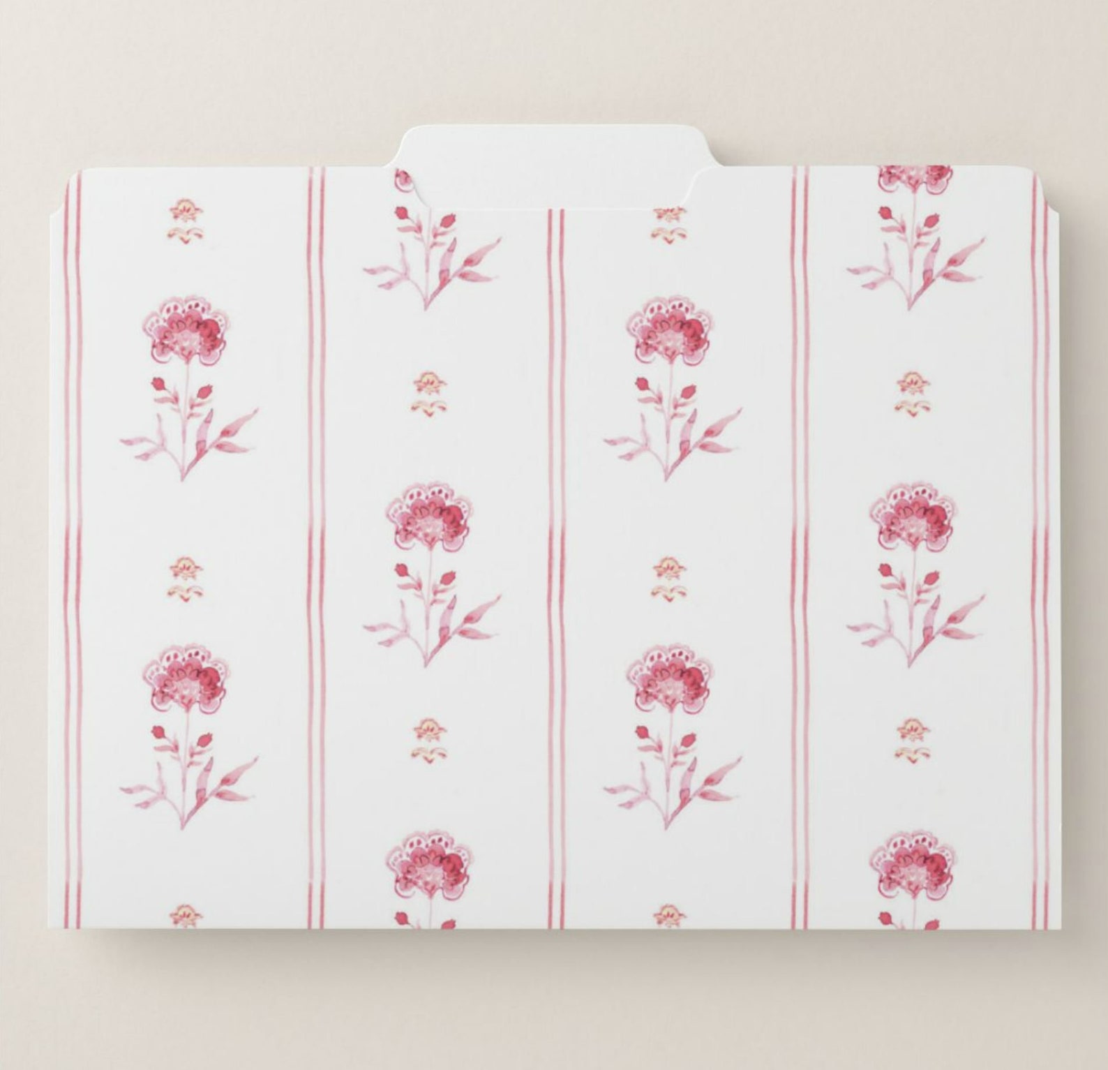 File Folders: French Wallpaper Floral Pink - Etsy