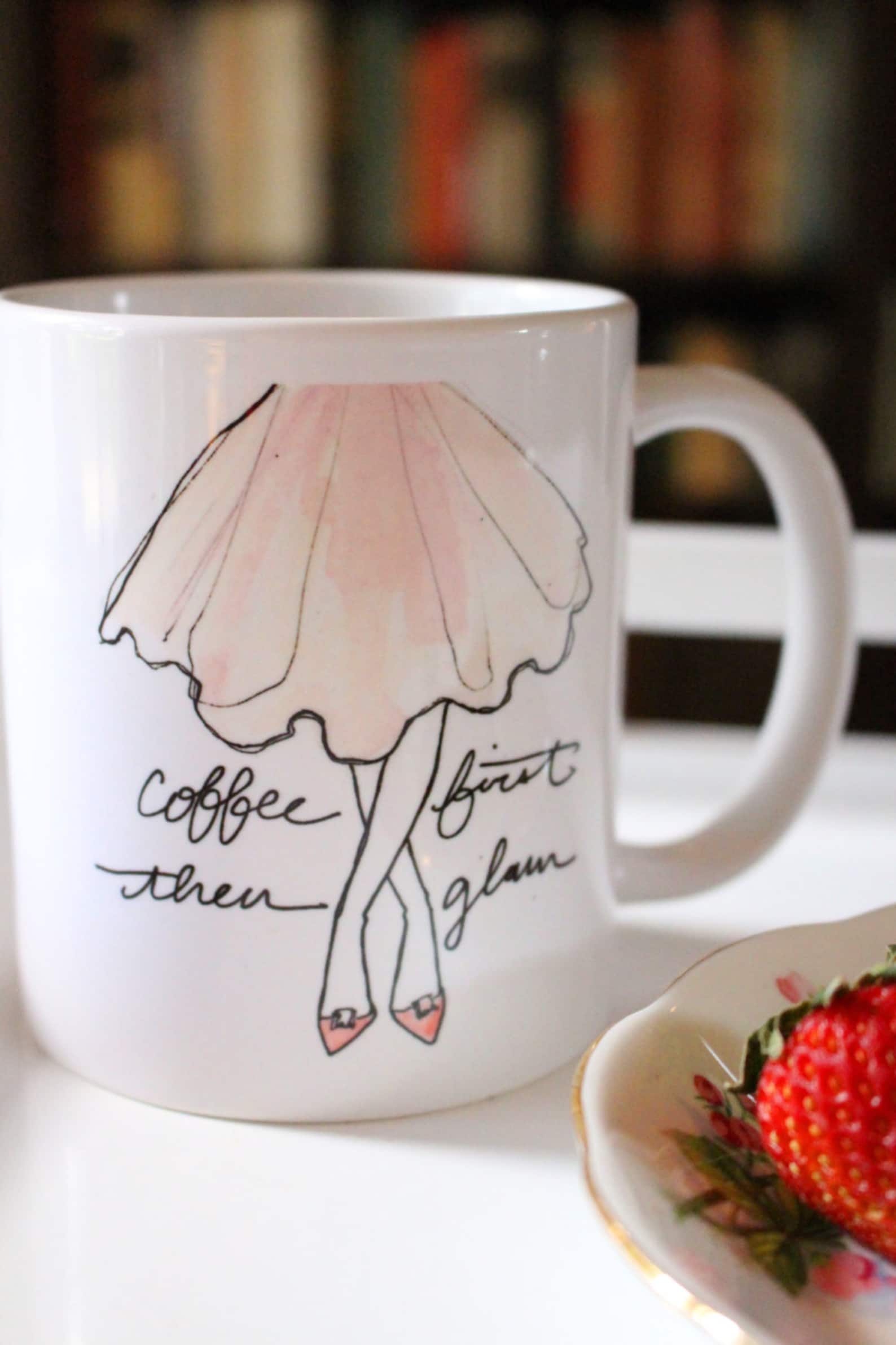 Coffee/tea Mug: Coffee First, Then Glam 11 Oz Ceramic Mug pink, Girly ...