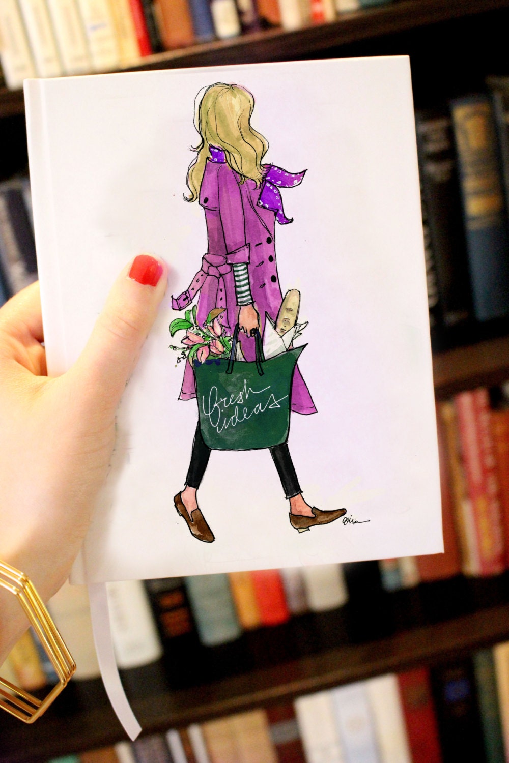 Personalized Illustrated Journal / Notebook: Fresh Ideas | Etsy