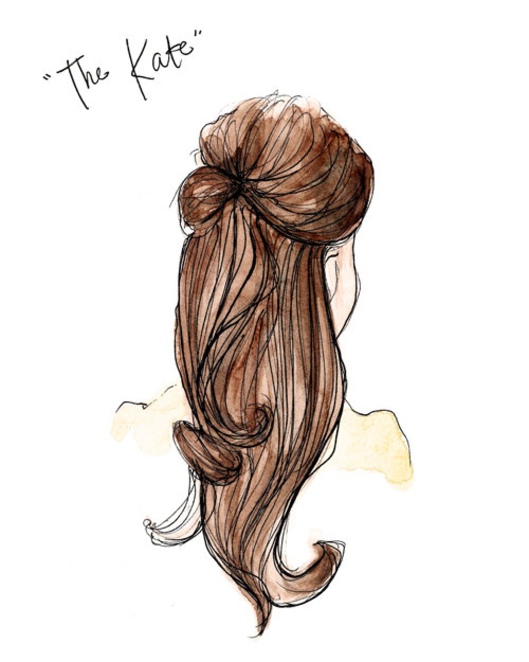 The Kate Fashion Illustration Print cute Wall Art, Home Decorating ...