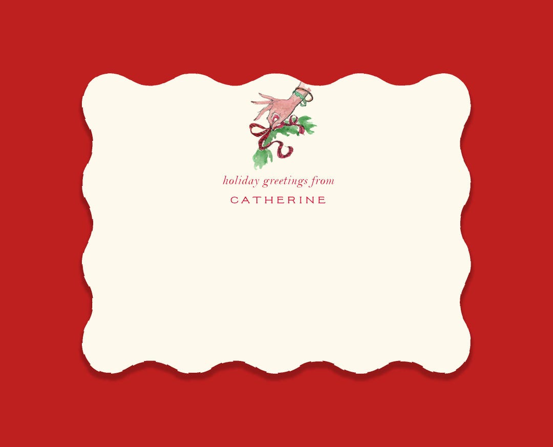 Die Cut Holiday Stationery: Bow Bough - Etsy