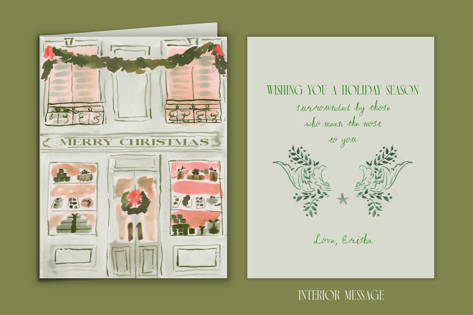 Christmas Card: Christmas Patisserie {stationary Notecards ...