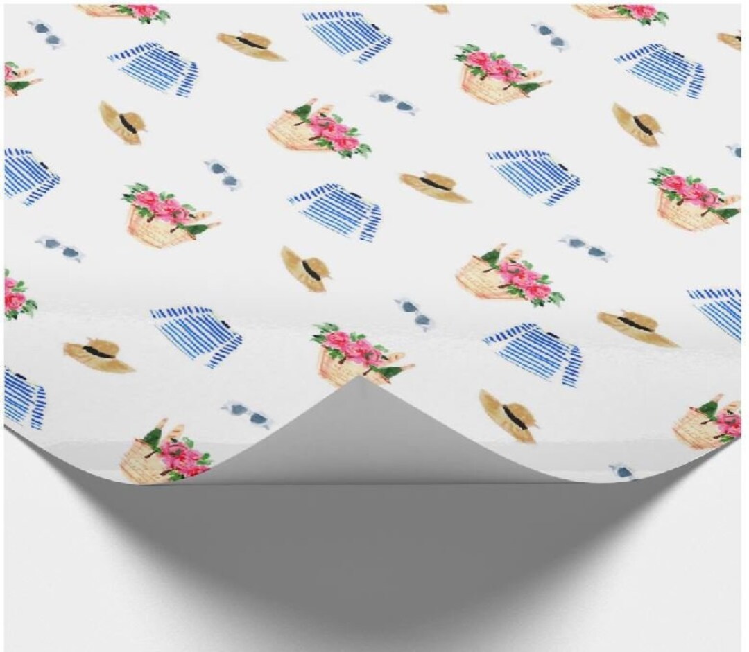 Wrapping Paper: French Essentials {christmas, Holiday, Birthday, Gift ...