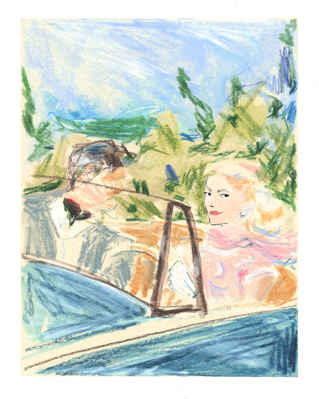 Art Print: to Catch a Thief grace Kelly Cary Grant cute - Etsy UK
