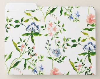 Sunflower File Folders Floral Pattern Yellow Sunflowers - Etsy