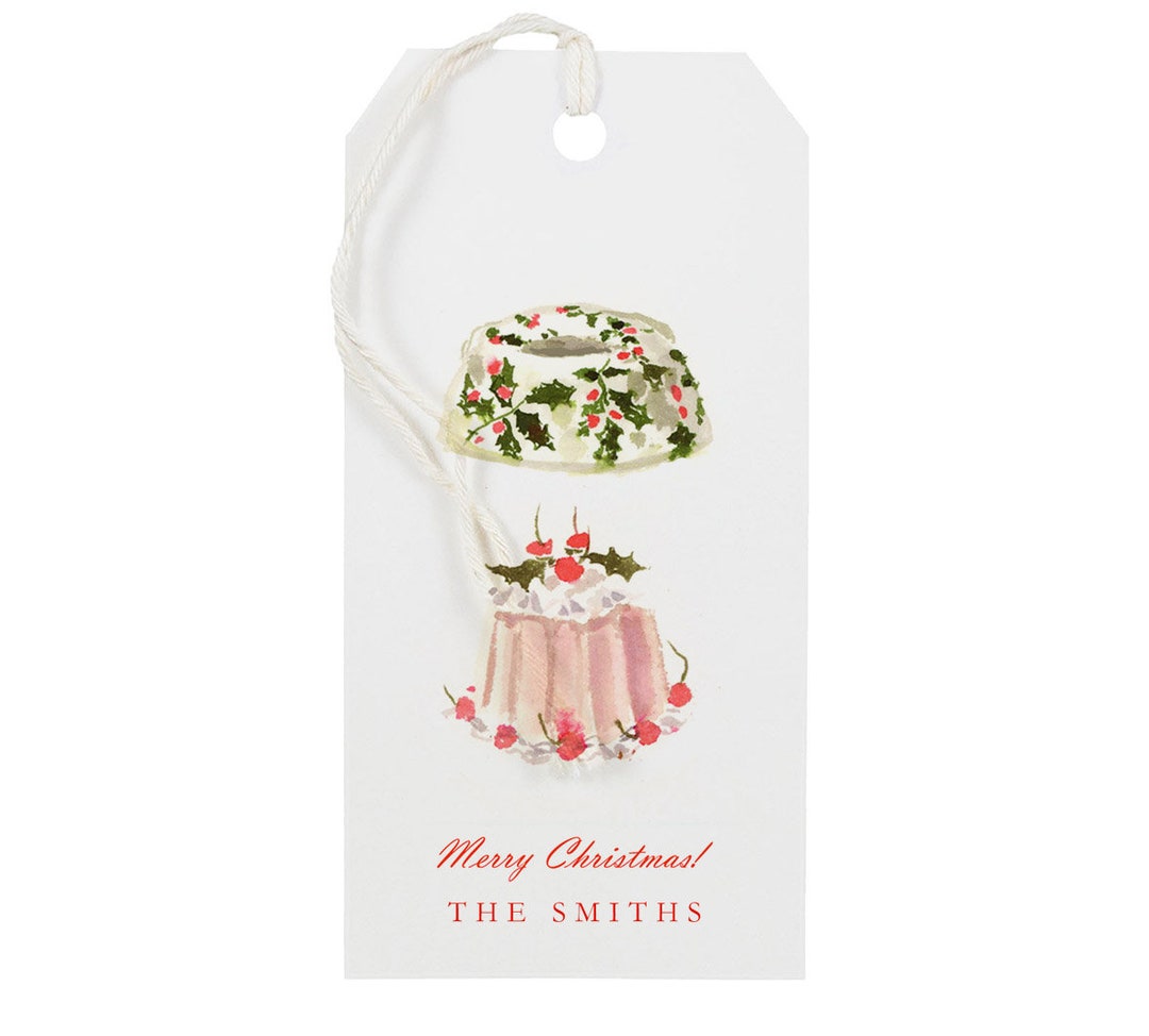 Christmas Gift Tags: Christmas Cakes Gift Tag {holiday Gift Tags ...