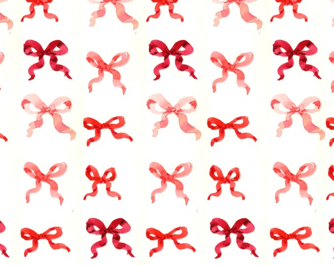 Christmas Wrapping Paper: Bow Wrap in Reds christmas, Holiday, Birthday ...