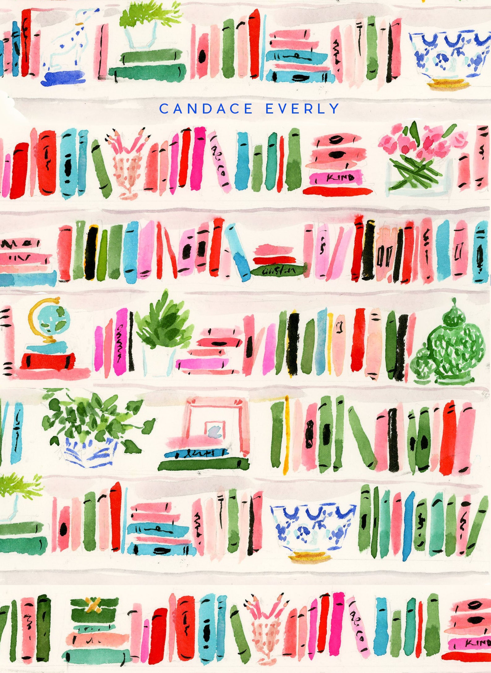 Personalized Gold Spiral Notebook: Bright Bookshelf - Etsy