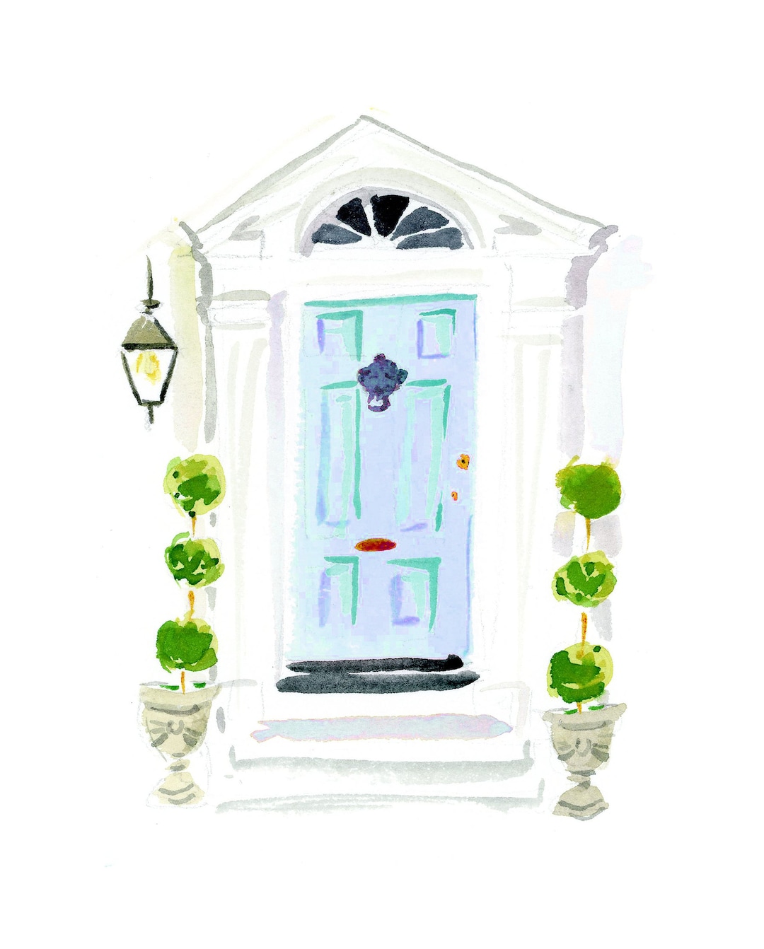 Art Print: the Blue Door {wall Art, Housewarming Gift, Home Decorating ...