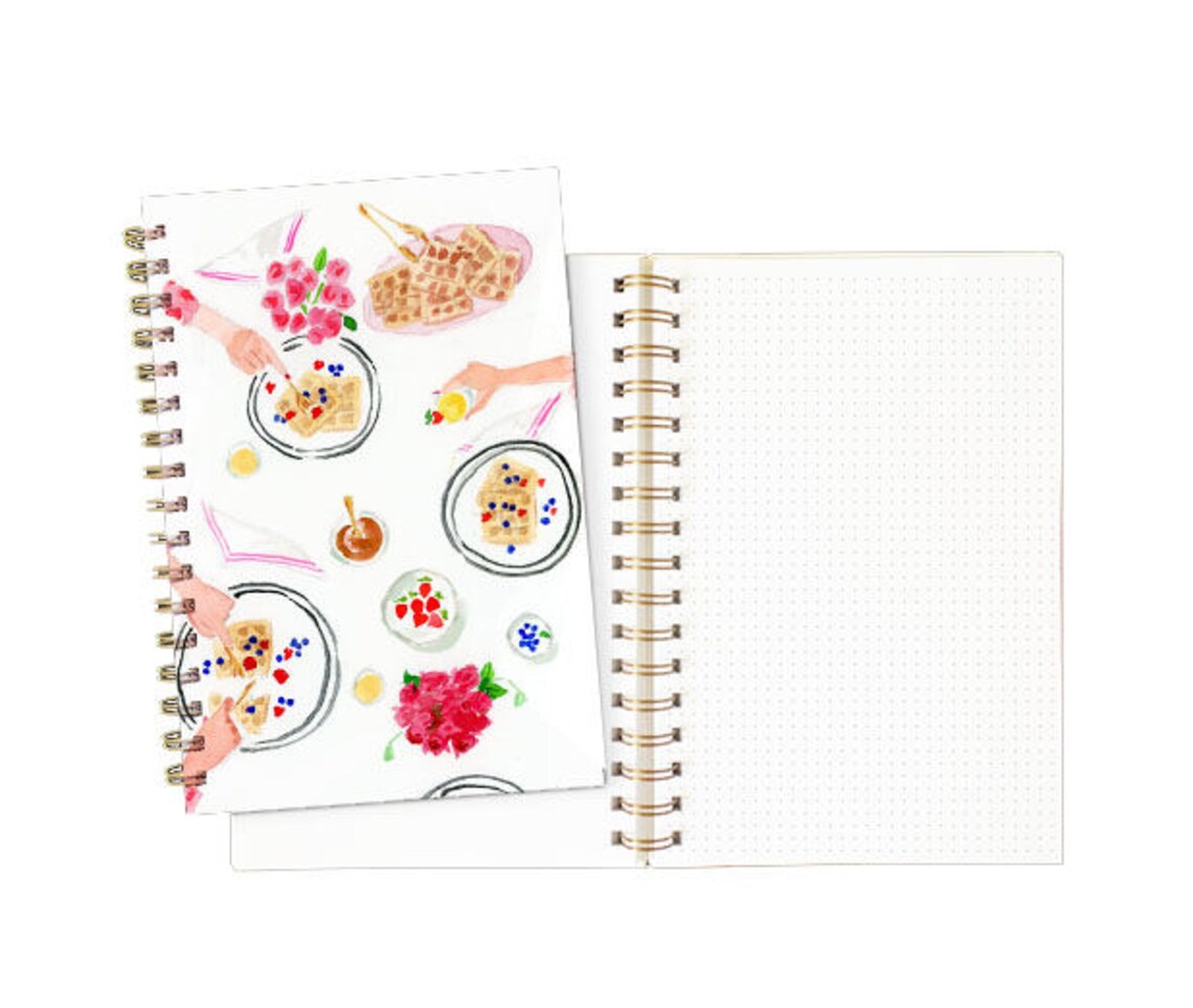 Gold Spiral Notebook: A Brunch of Ideas - Etsy