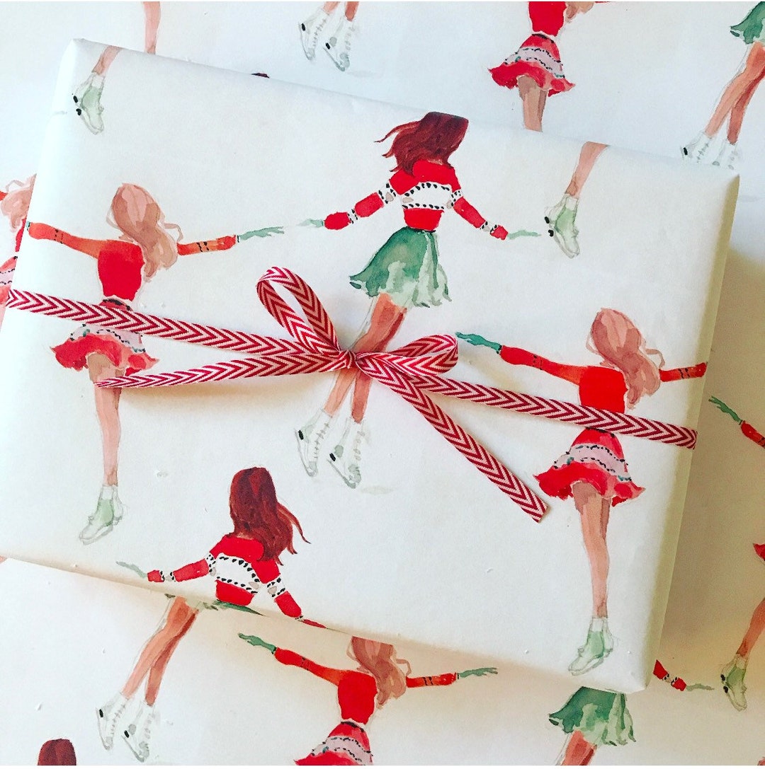 Christmas Wrapping Paper: Skater Girls {christmas, Holiday, Birthday ...