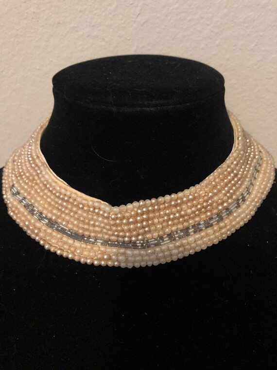 Vintage Pearl Collar Necklace - Gem