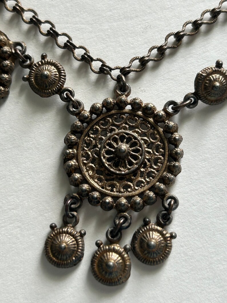 1930's Brass Victorian Replica Necklace - Etsy
