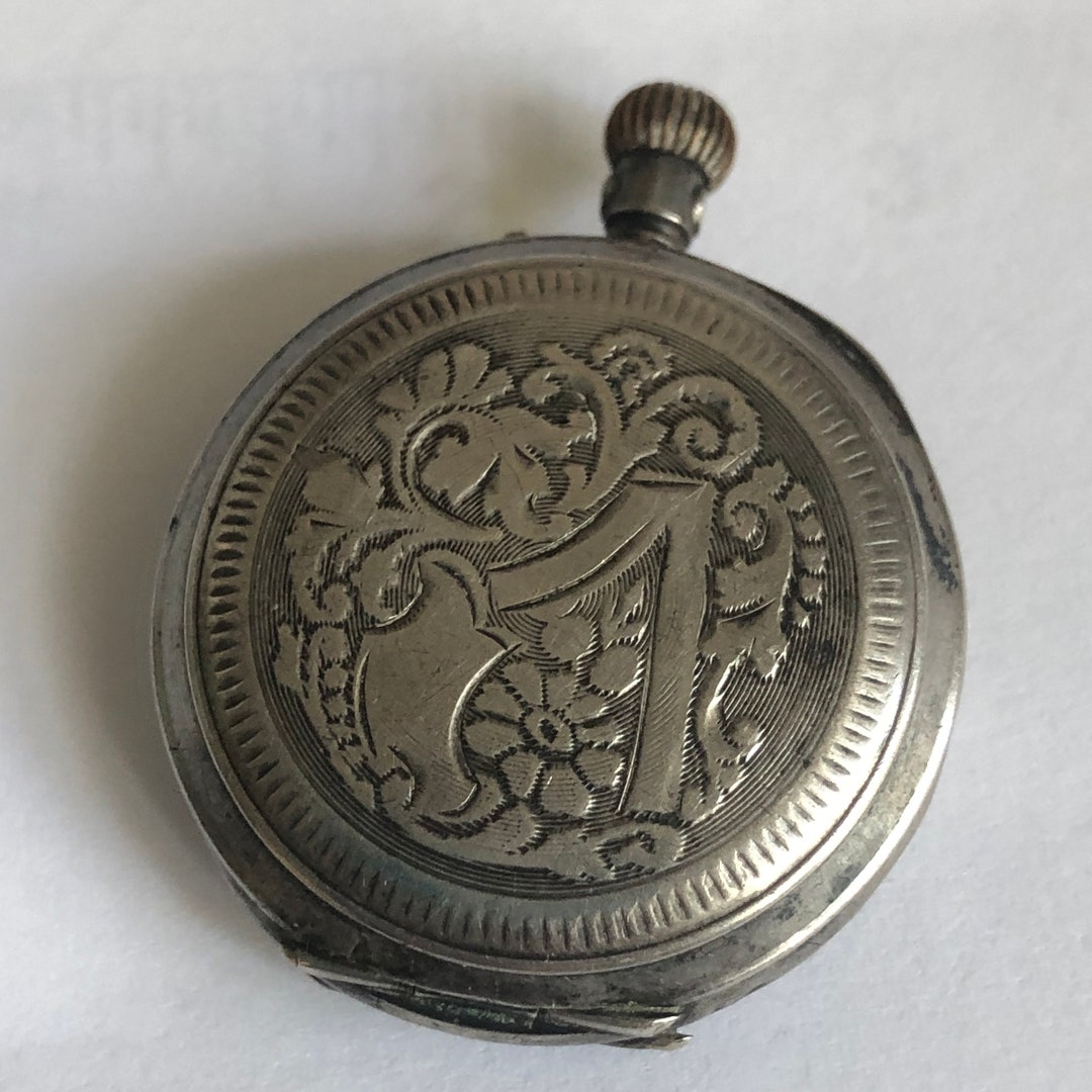 F & Co. Solid Silver Pocketwatch 1800's - Etsy