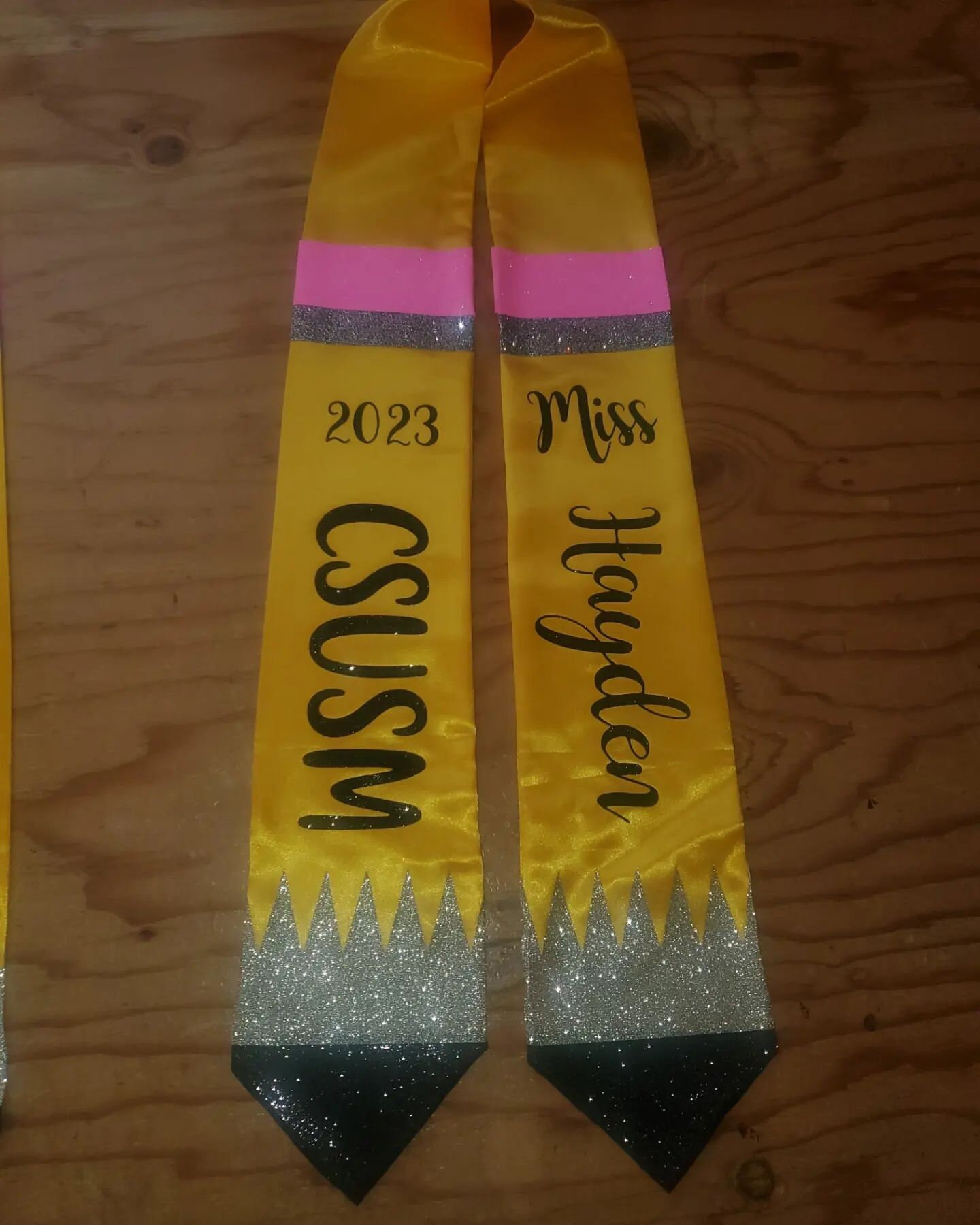 CUSTOM Teacher Graduation Pencil Stole. QUICK Turnaround - Etsy