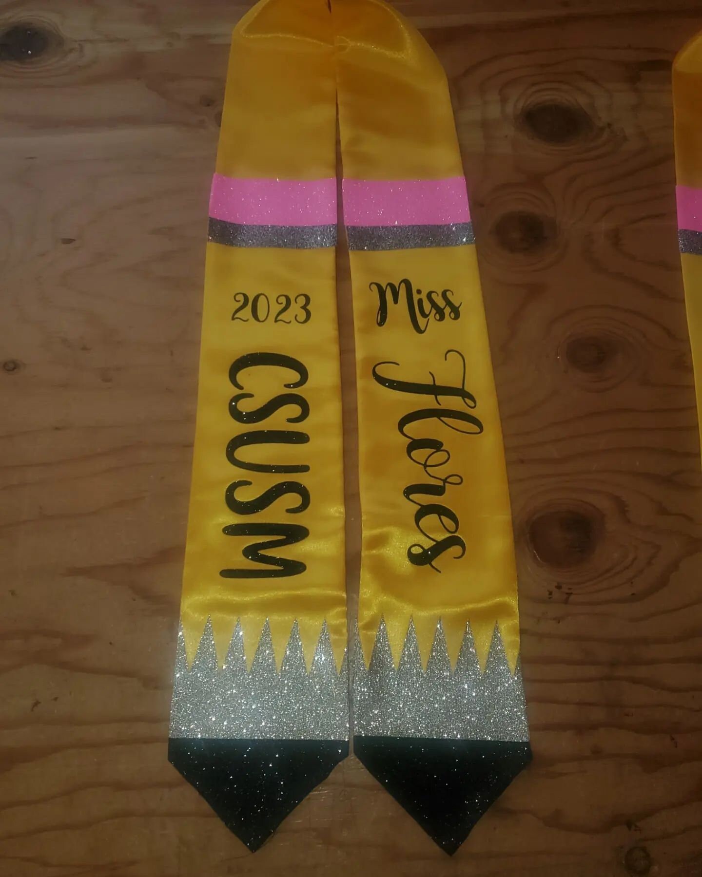CUSTOM Teacher Graduation Pencil Stole. QUICK Turnaround - Etsy