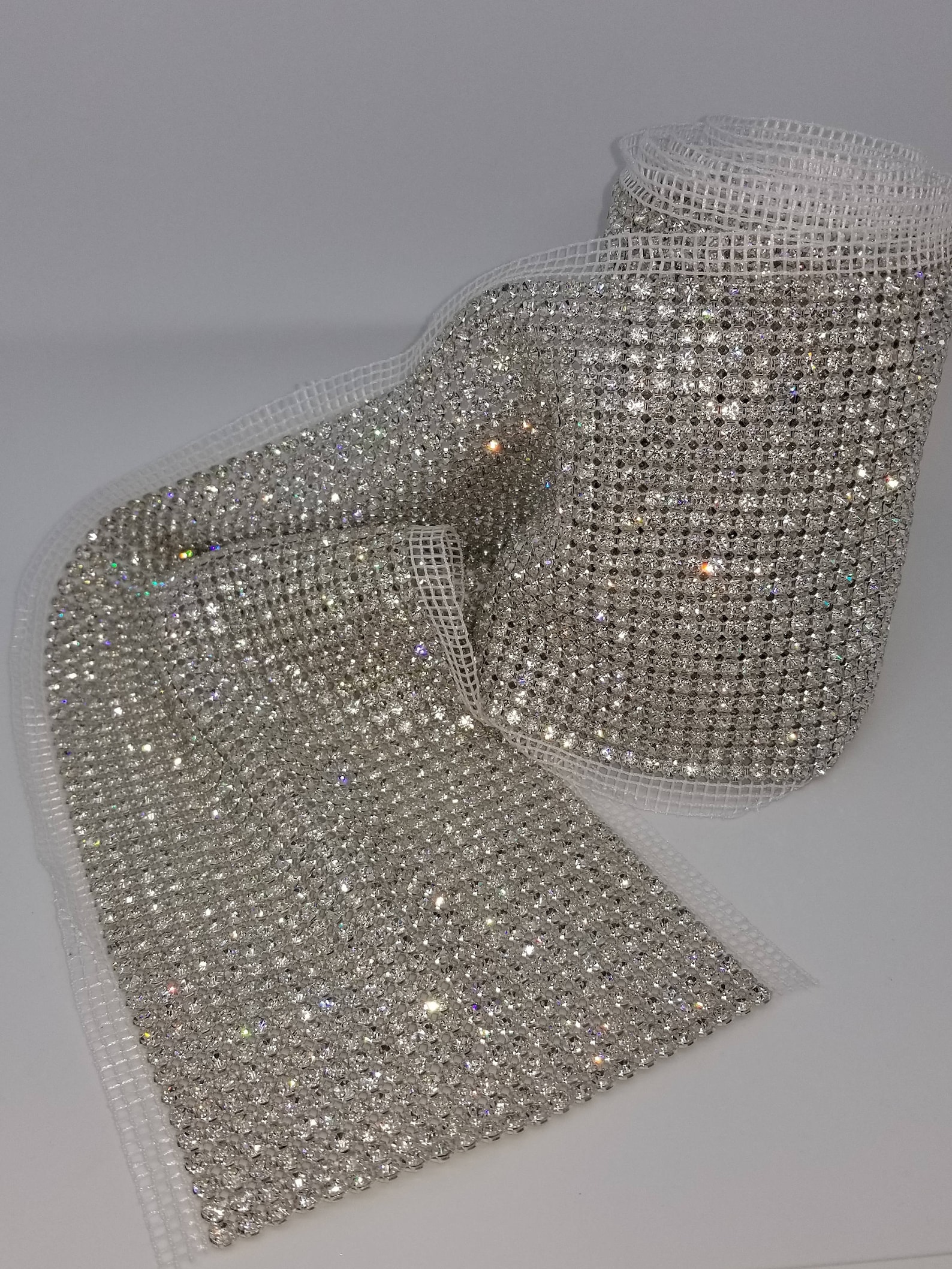 Rhinestone Trim Crystal Trim Rhinestone Chain Silver - Etsy